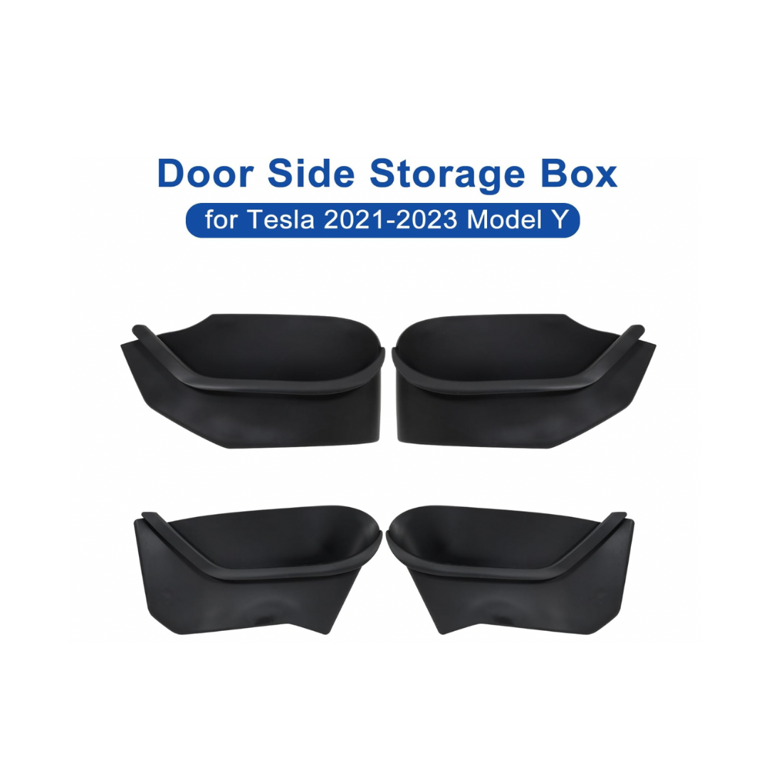 Boring Trucking Door Side Storage Box for Tesla Model Y 2021-2023 4 Pc ...